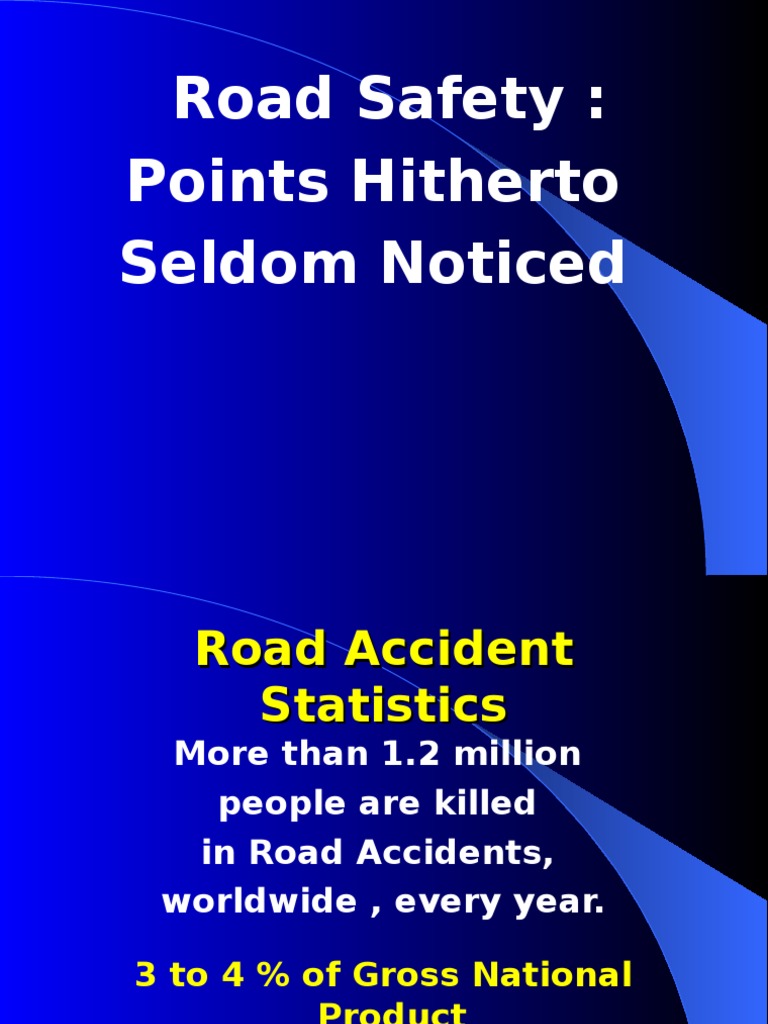 Road Safety Document Summary | PDF | Road Traffic Safety | Traffic ...