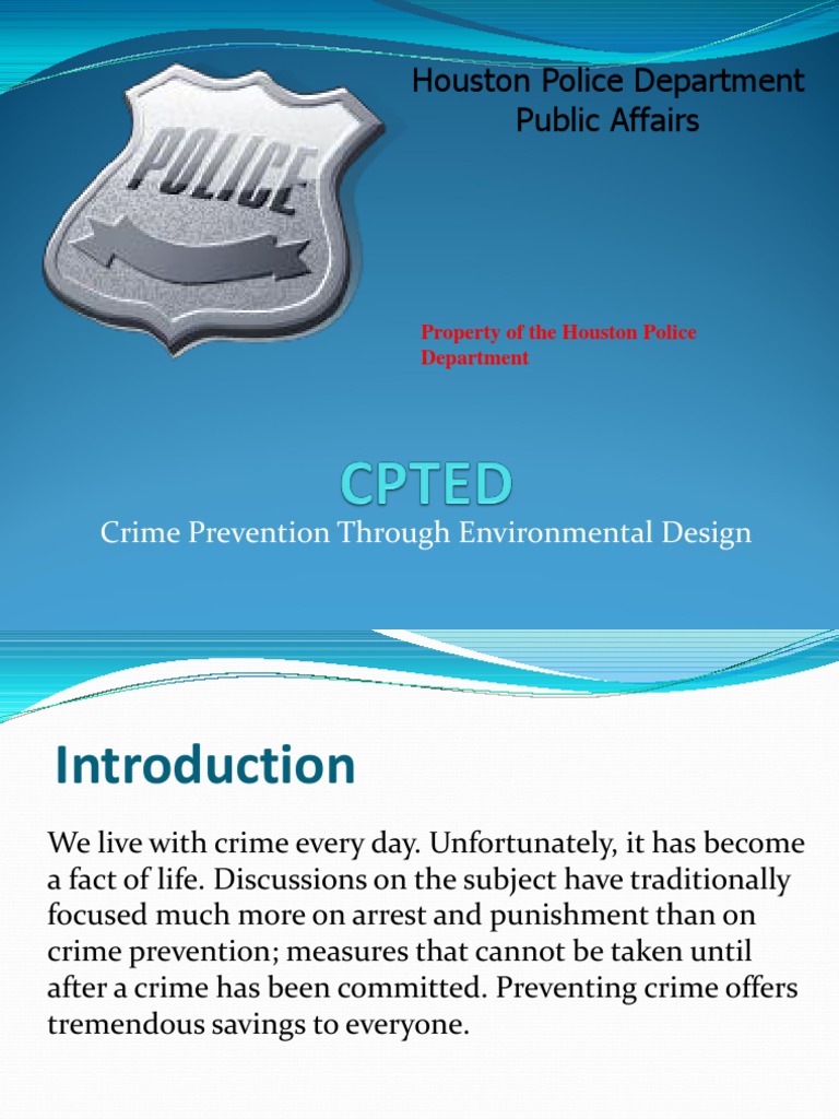 Cpted PowerPointPresentation | PDF | Crime & Violence | Crime Thriller