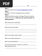 Writing an Effective Animal Report | PDF | Adaptation | Wasp