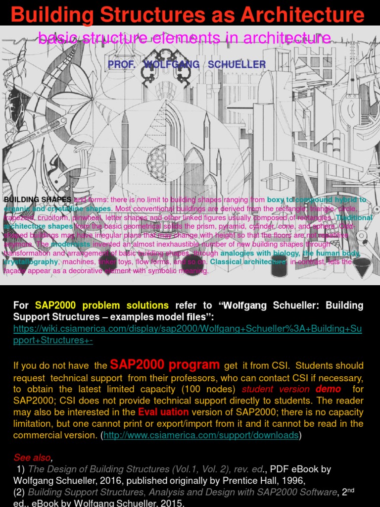 Building Structures As Architecture, Wolfgang Schueller | PDF | Shape ...