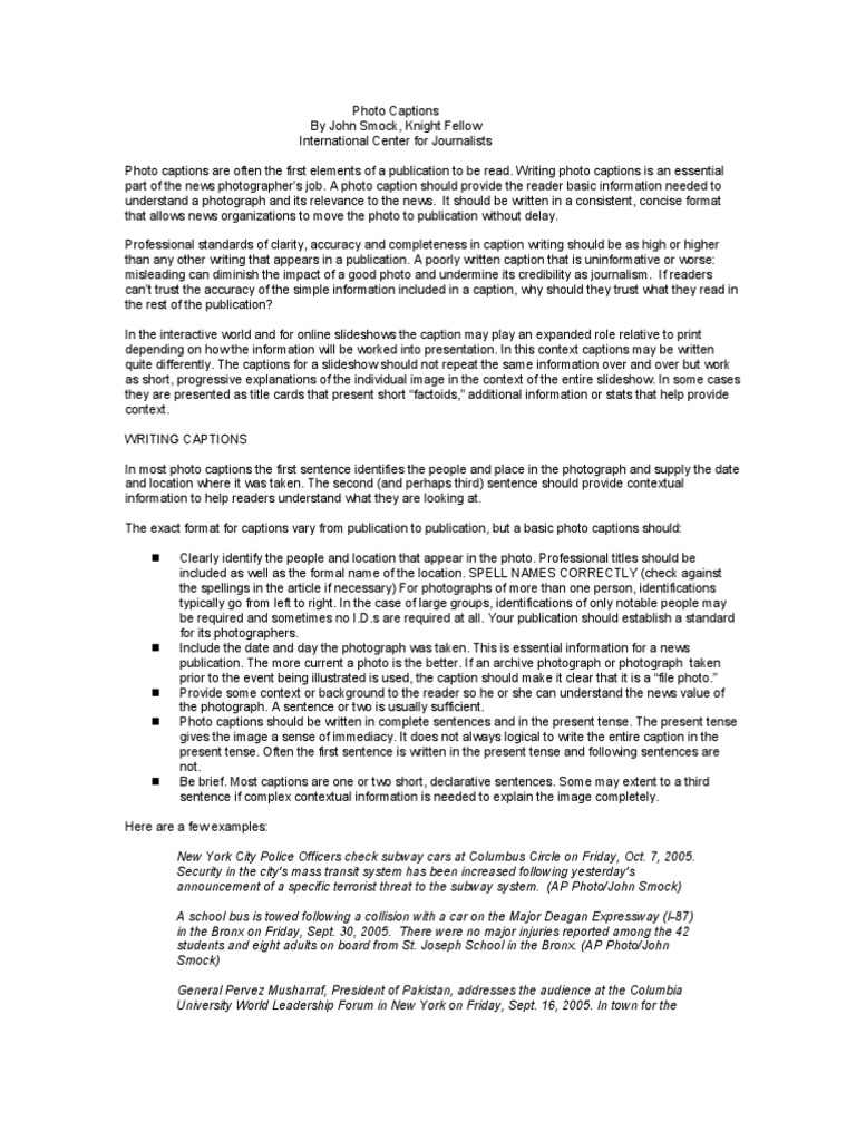 Caption Writing Revised | PDF | Computing And Information Technology
