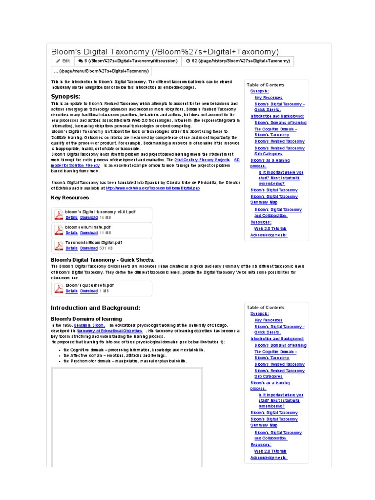 Bloom's Digital Taxonomy | PDF | Tag (Metadata) | Collaboration