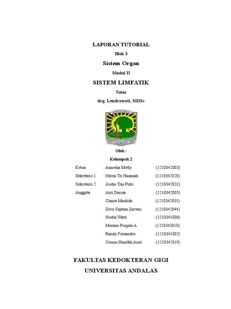 Laporan Tutorial Modul 2 | PDF | Sains & Matematika