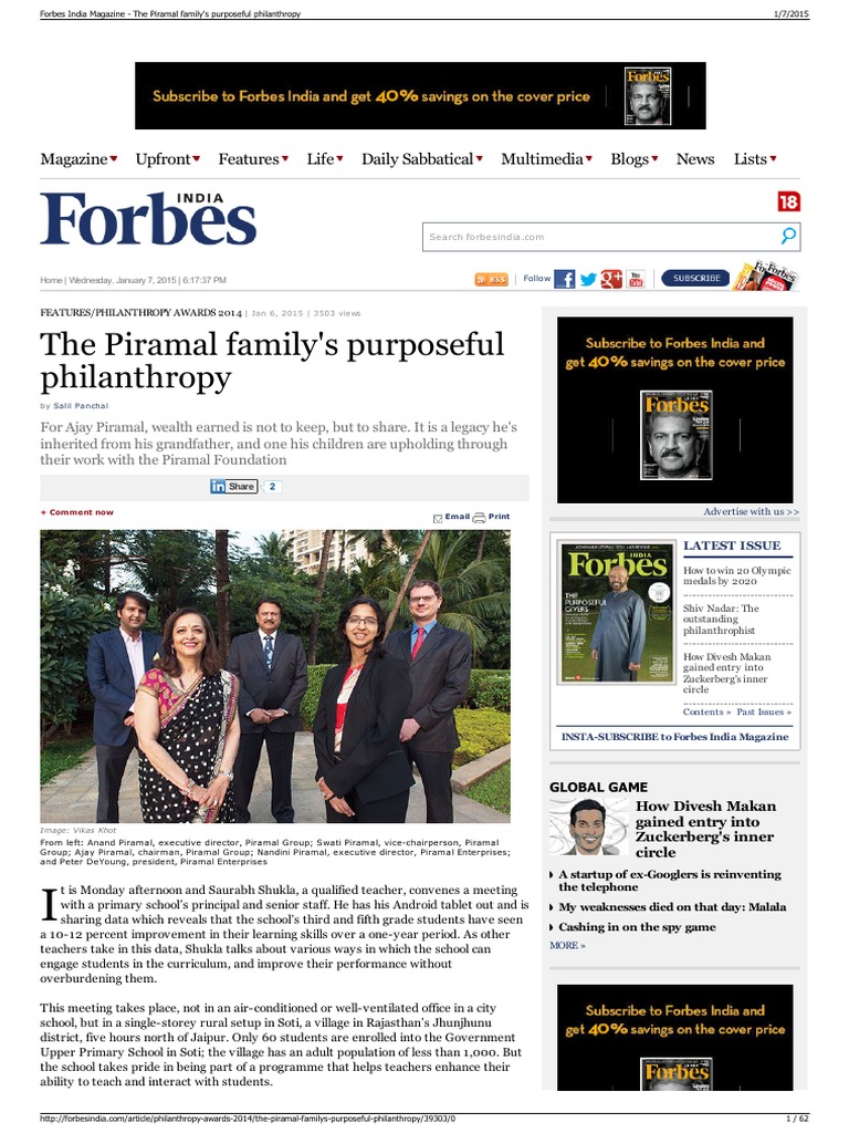 Forbes India Dec 2014-1 PDF | PDF | Business | Wellness