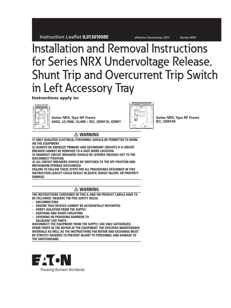 Shunt Trips | PDF | Electrical Connector | Switch
