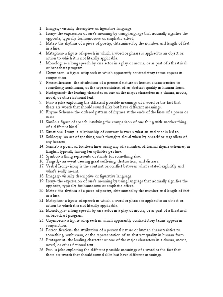 Imagery Visually Descriptive Or Figurative Language PDF Poetry