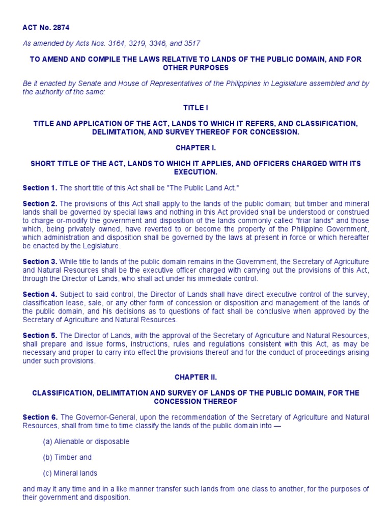 Act 2874 | PDF | Lease | Auction