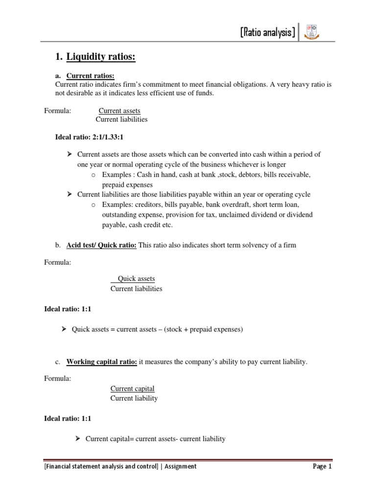 Assignment Ratio Analysis | PDF | Equity (Finance) | Financial Capital