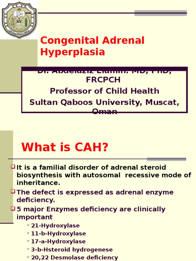 Congenital Adrenal Hyperplasia Overview | PDF | Adrenal Gland ...