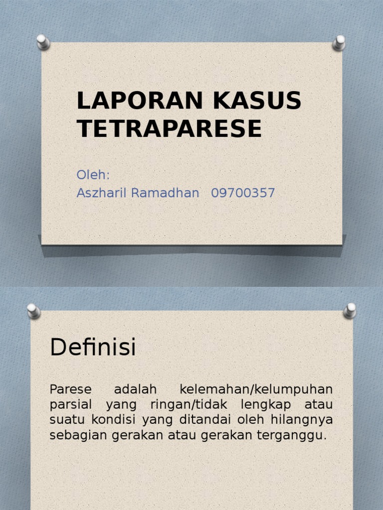 Labsus Tetraparese | PDF