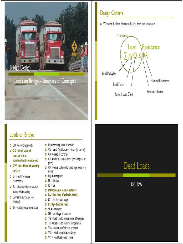 Bridge Design 3 - Loads | PDF | Structural Load | Strength Of Materials
