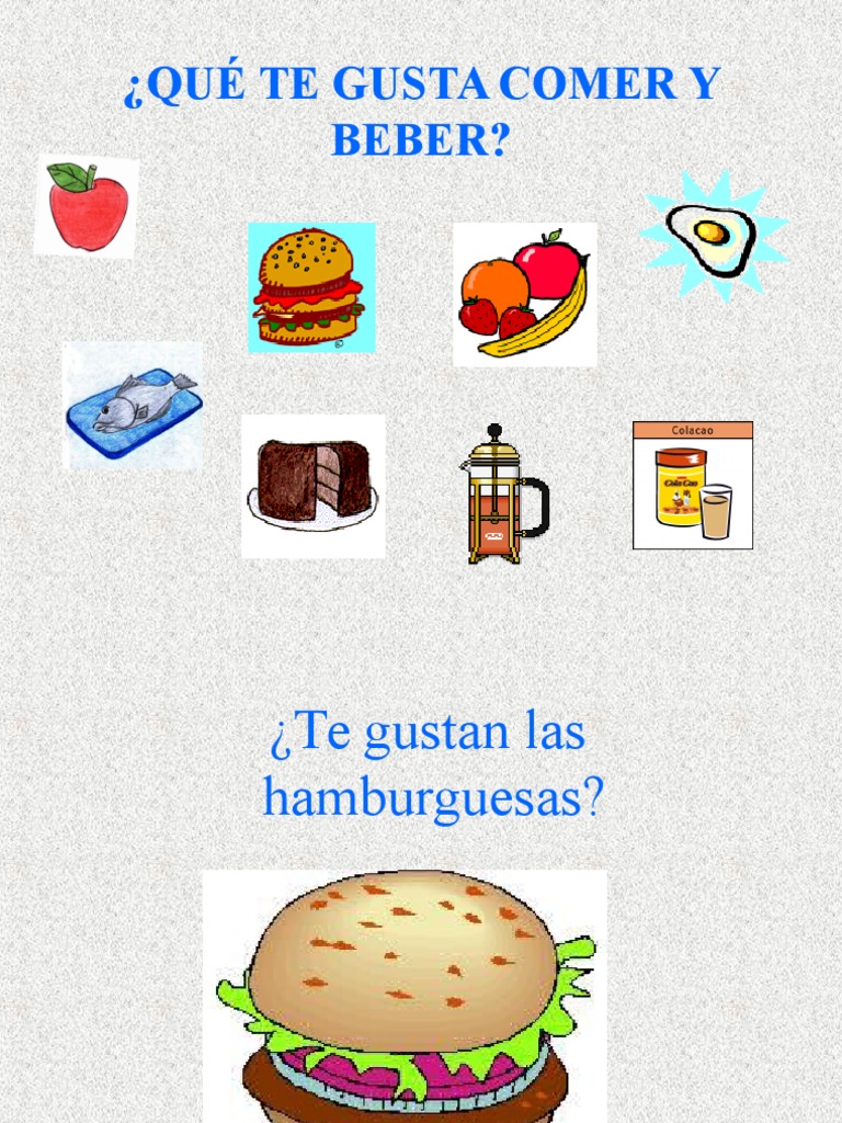 Que Te Gusta Comer y Beber | PDF