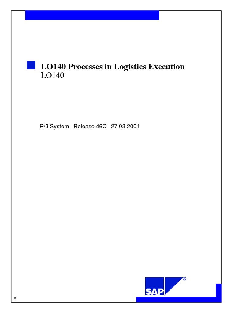 Processes in Logistics Execution Edited | PDF | Logistics | Invoice