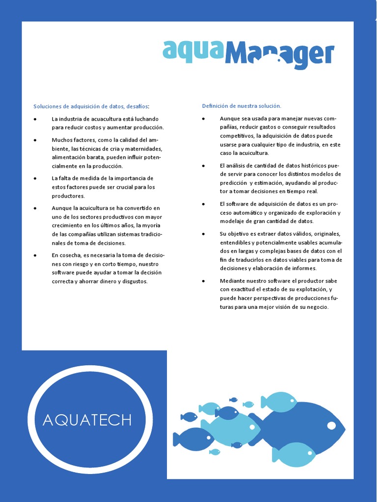 Aquamanager Software | PDF