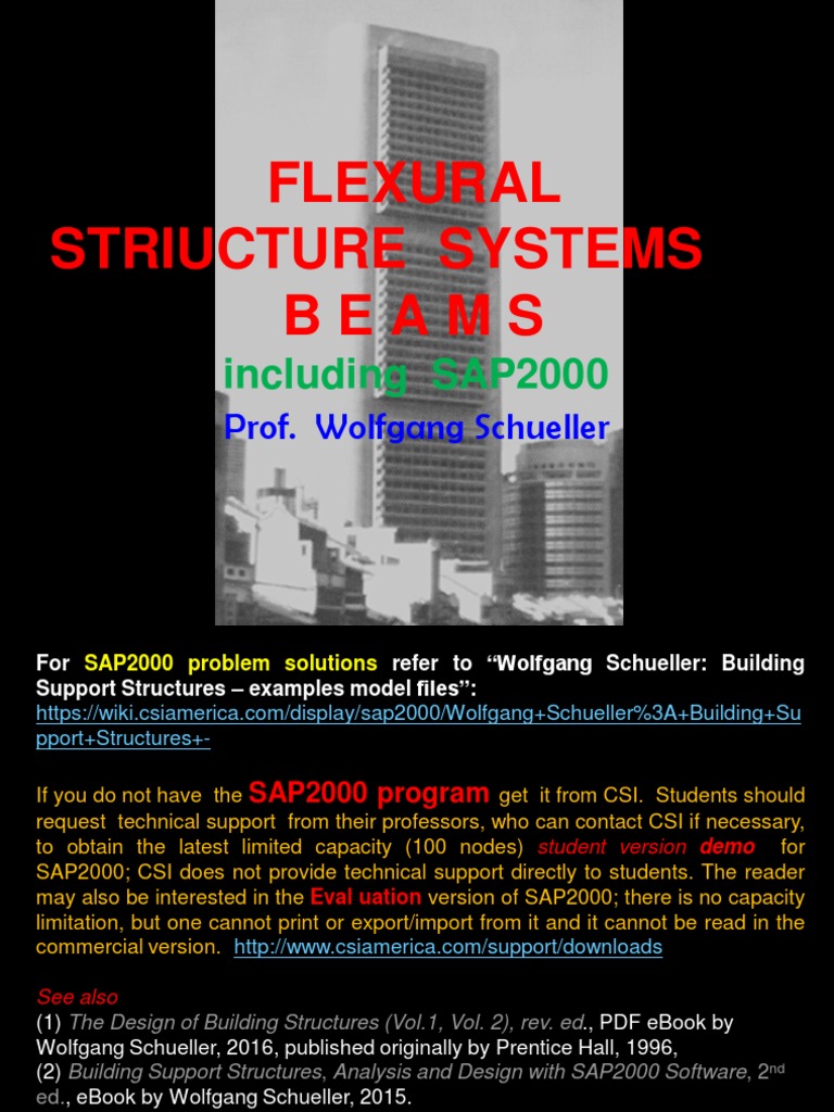 Flexural Beam Systems with SAP2000 | PDF | Bending | Beam (Structure)