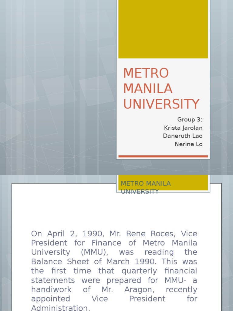 MMU Case Study | PDF | United States Treasury Security | Government