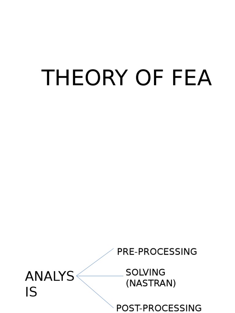 FEA Analysis: Stages and Element Types | PDF