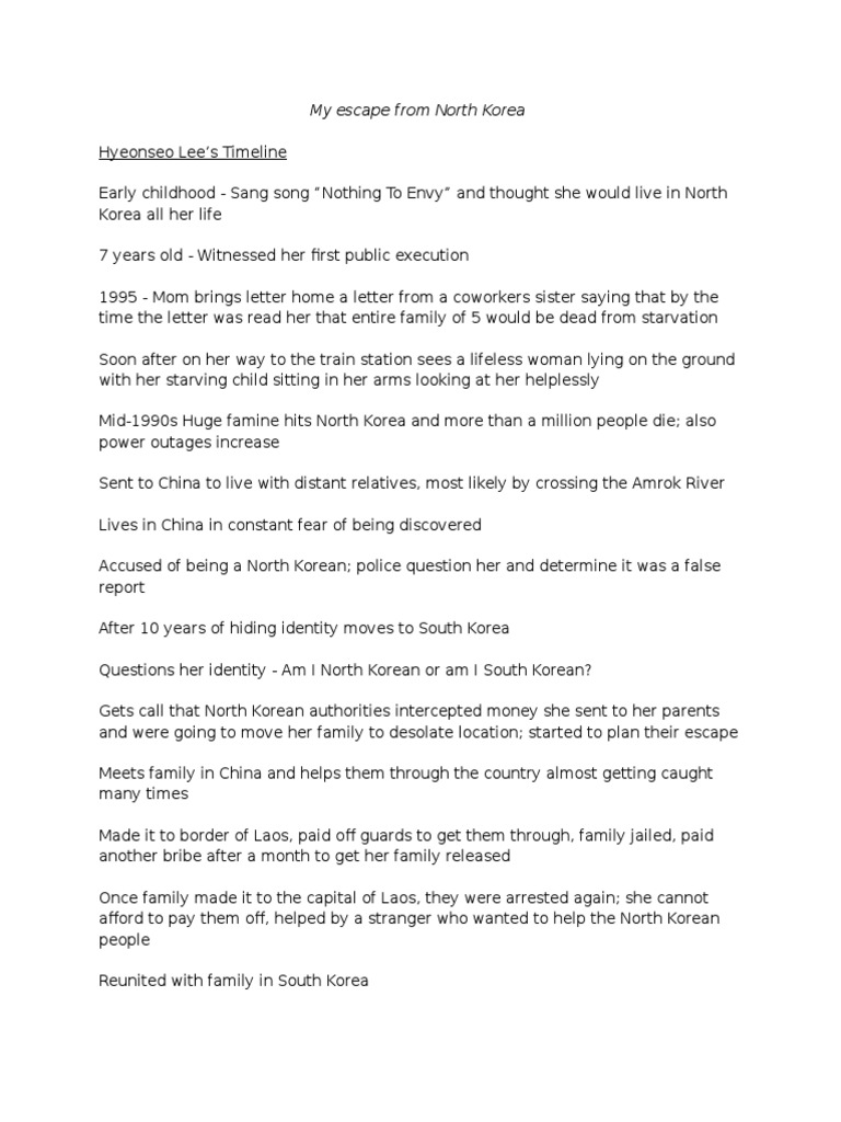 My Escape From North Korea | PDF