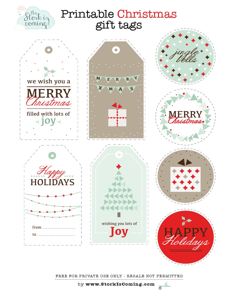 Printable Christmas Tags PDF | PDF