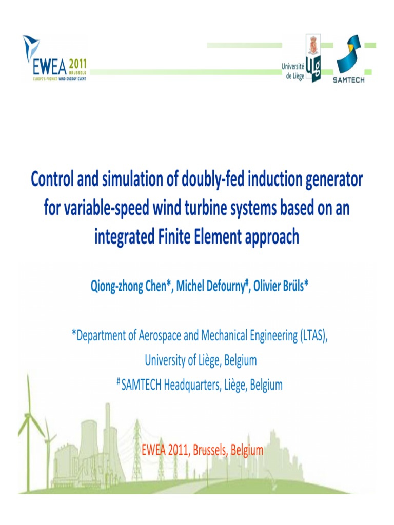 Control And Simulation Of Doubly Fed Induction Generator For Variable Speed Wind Turbine Systems