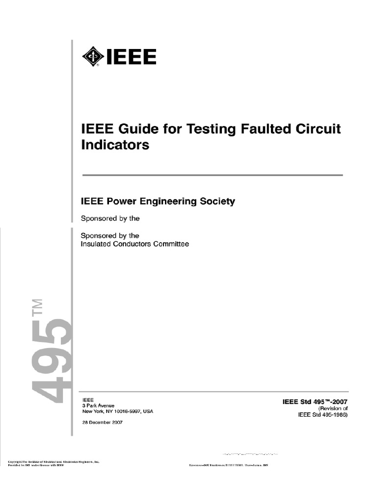 Ansi Ieee 495 Indicadores de Falla | PDF
