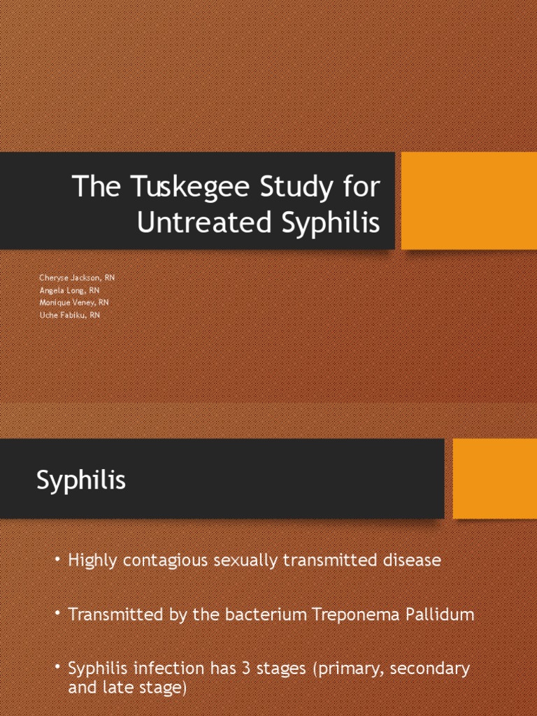 Tuskegee Syphilis Study Overview | PDF | Medical Specialties | Health ...