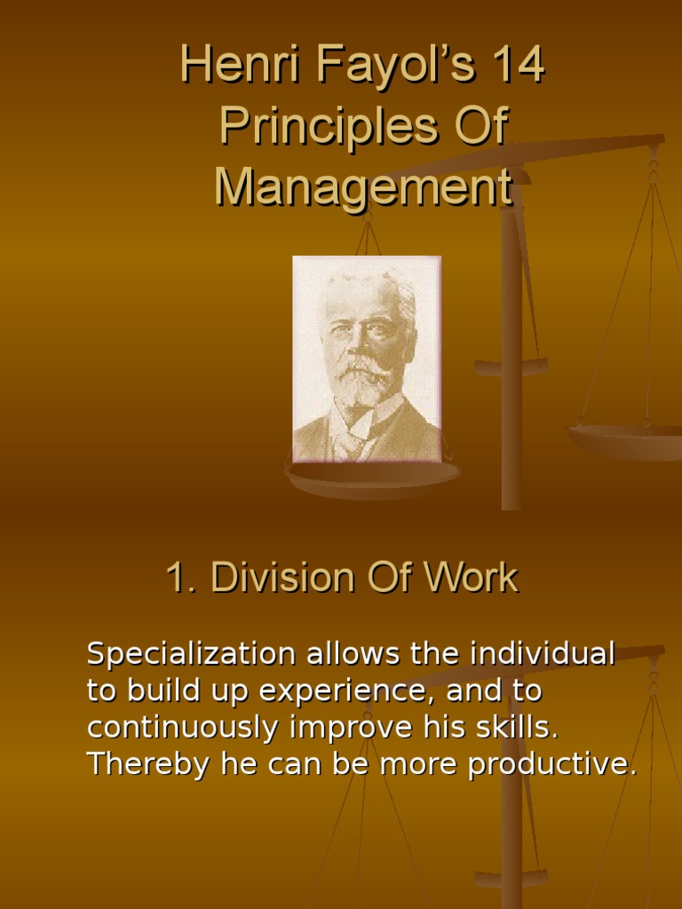 14 Principles of Management | PDF | Factors Of Production | Strategic ...