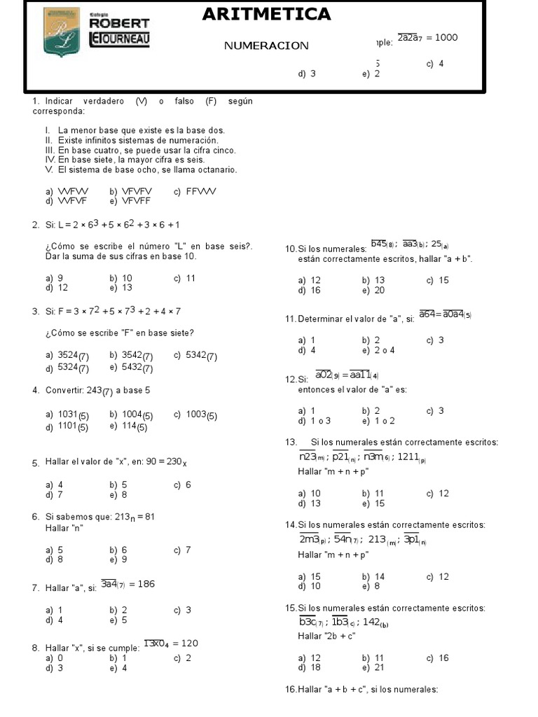 Conversión de Bases Numéricas | PDF | Decimal | Convenciones de nombres