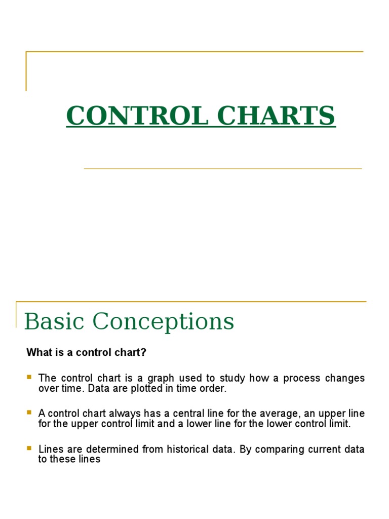 CONTROL CHARTS GUIDE | PDF | Moving Average | Standard Deviation