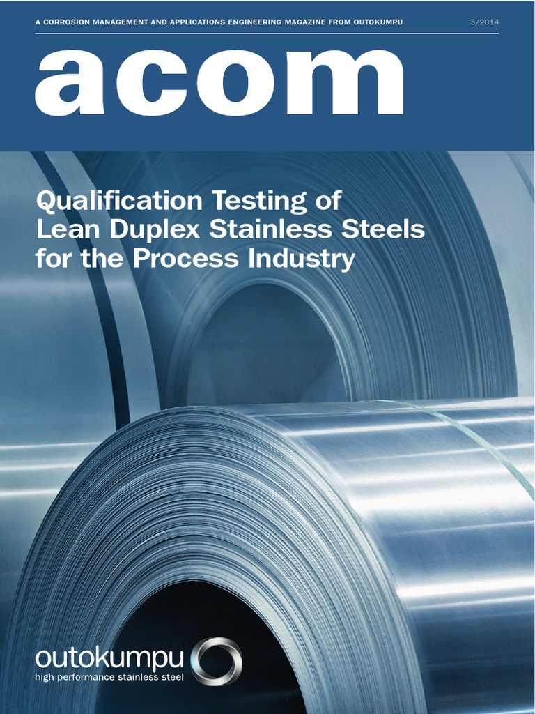 Outokumpu Corrosion Management News Acom 3 2014 | PDF | Stainless Steel ...