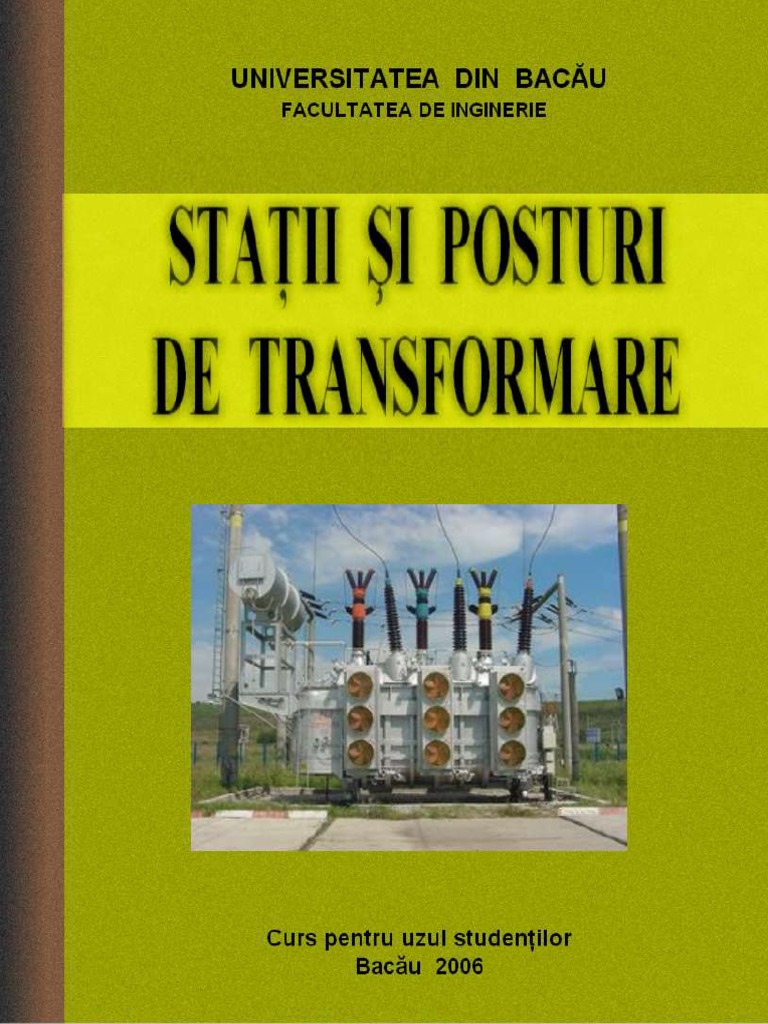 Statii Si Posturi de Transformare-Bacau-2006 PDF | PDF