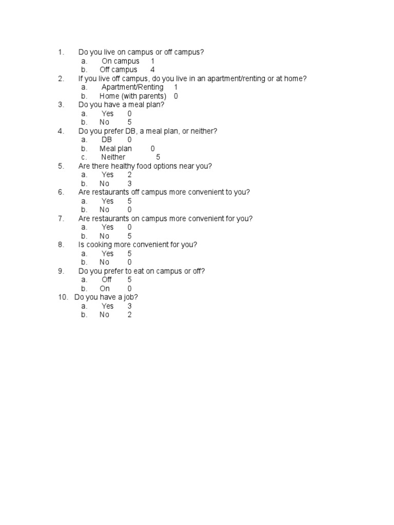 Survey Answers-Alexis | PDF