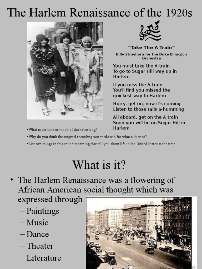 Harlem Renaissance Overview and Impact | PDF | Art