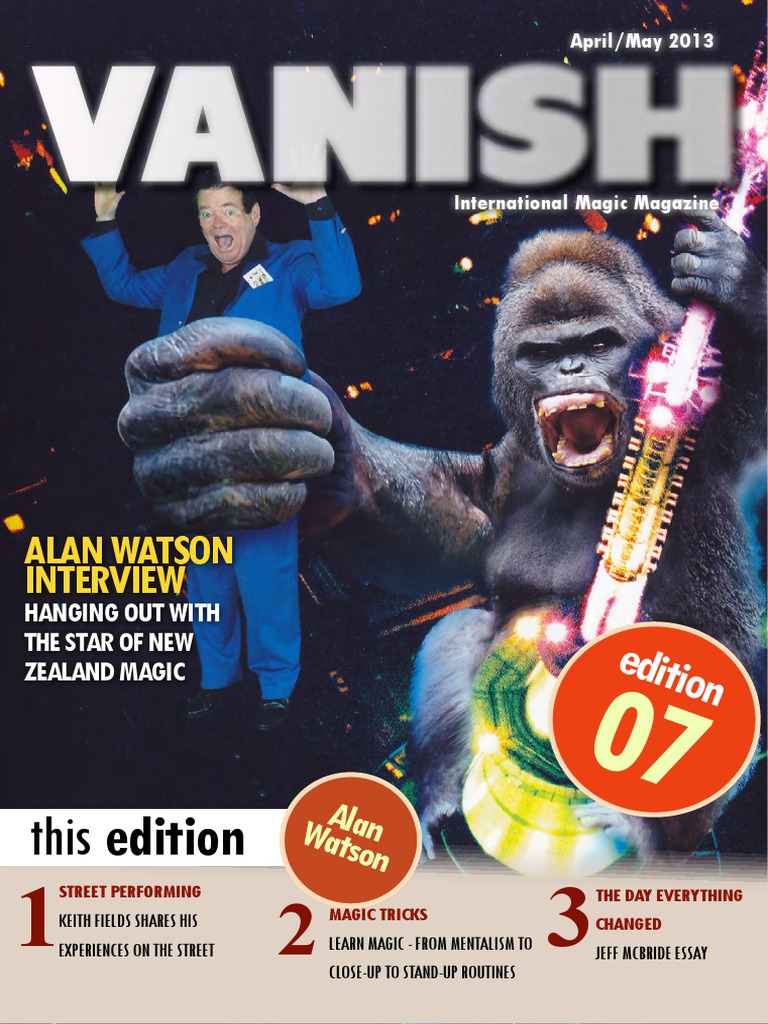 Vanish Magazine 7 | PDF | Magic (Illusion) | Entertainment (General)