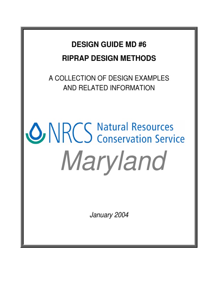 Riprap Design Methods | PDF | Construction Aggregate | Nonwoven Fabric