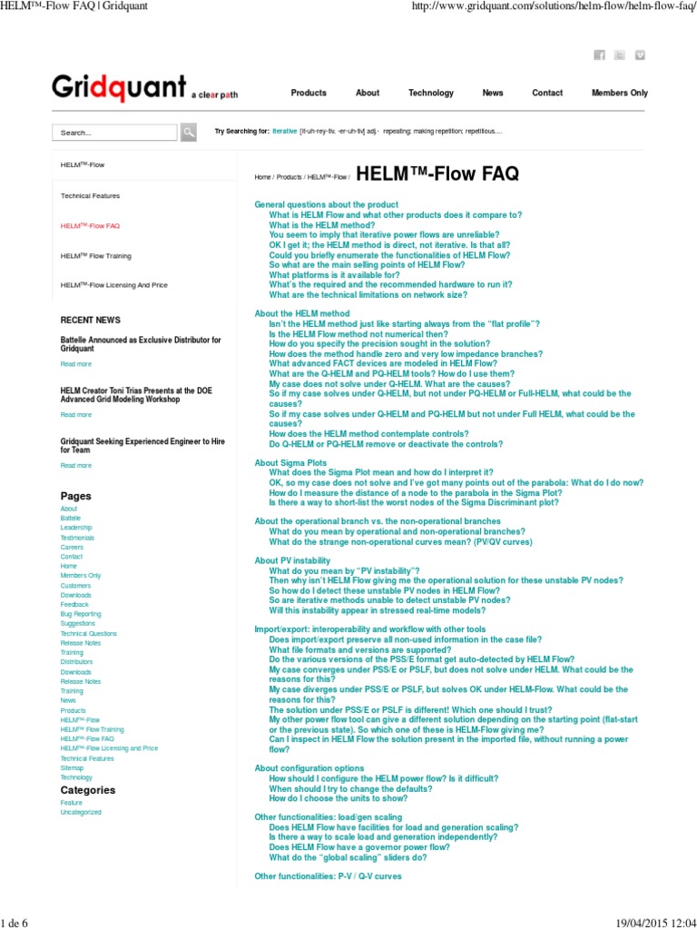 Holomorphic Embedding Load Flow Method FAQ | Download Free PDF | Scripting Language ...