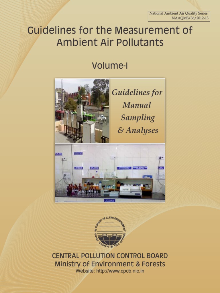 Guidelines For Air Quality Monitoring | PDF | Particulates | Titration