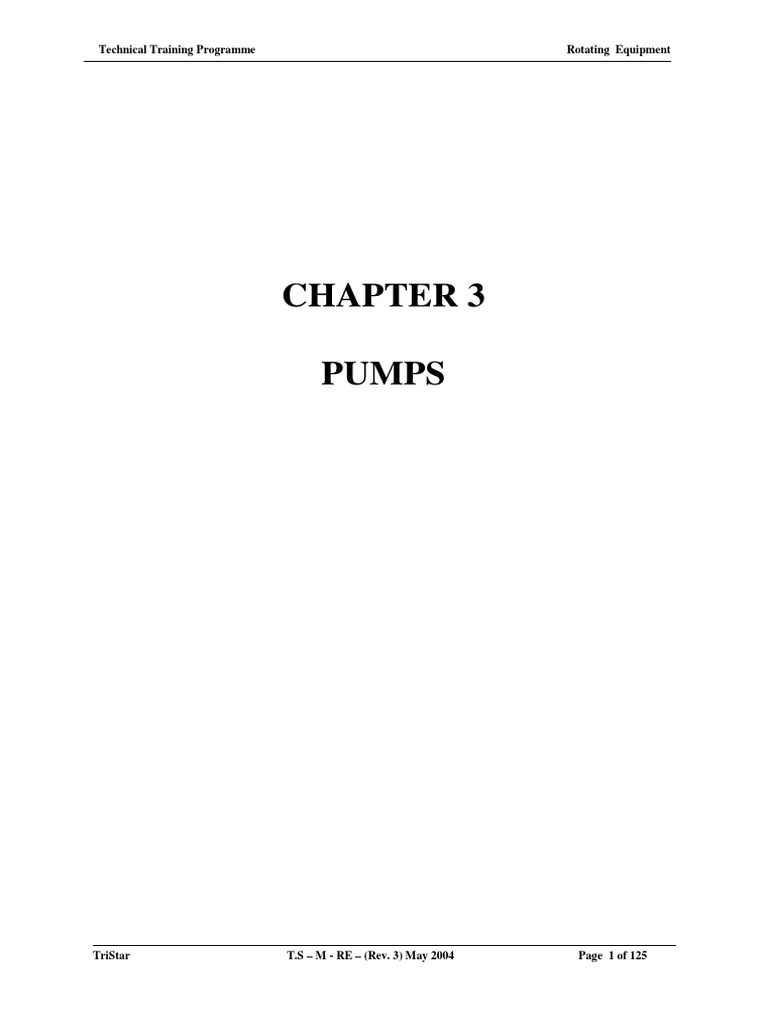 Rotating Equipment Chapter 3 Pumps | PDF | Pump | Engines