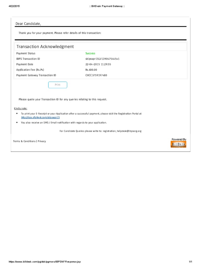BillDesk Payment Gateway | PDF | Finance & Money Management