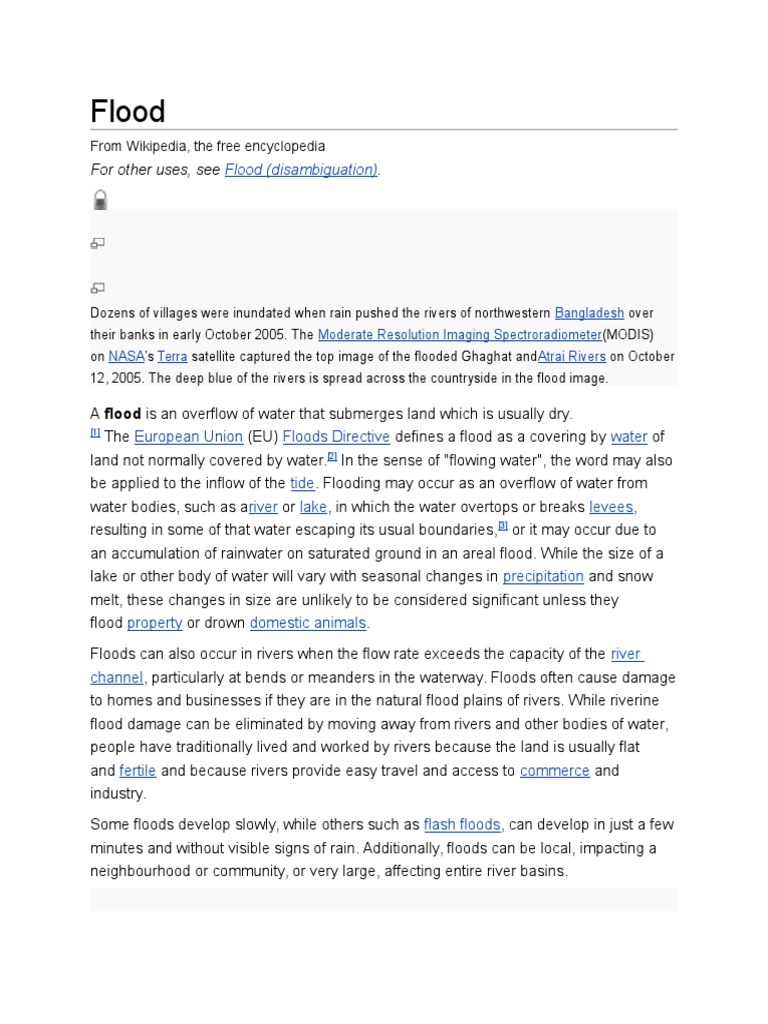 Flood | PDF | Flood | Geomorphology