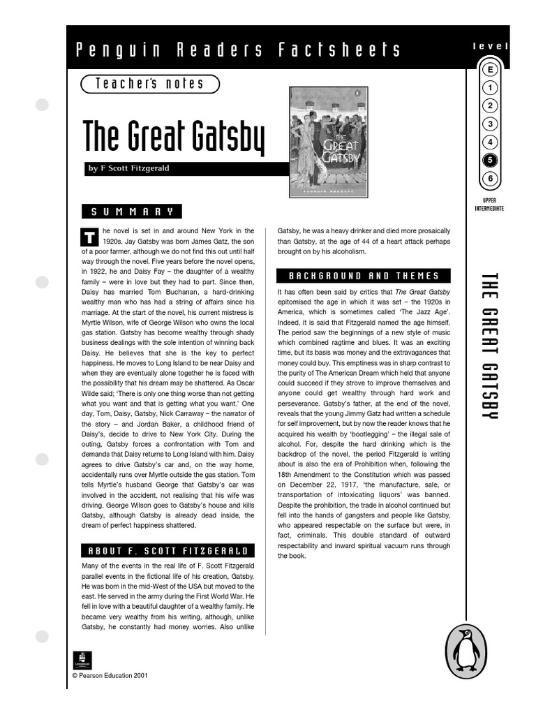 The Great Gatsby (Et2 & Ed1) PDF | PDF | The Great Gatsby