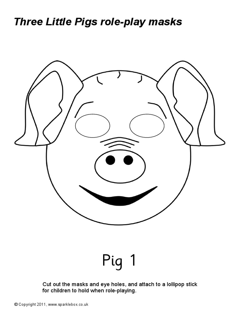 Three Little Pigs Role-Play Masks | PDF