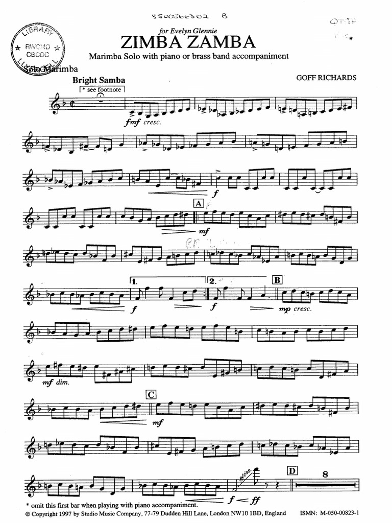 Zimba Zamba Solo | PDF