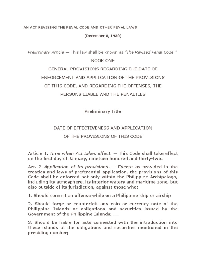 RPC Codal | PDF | Felony | Accomplice