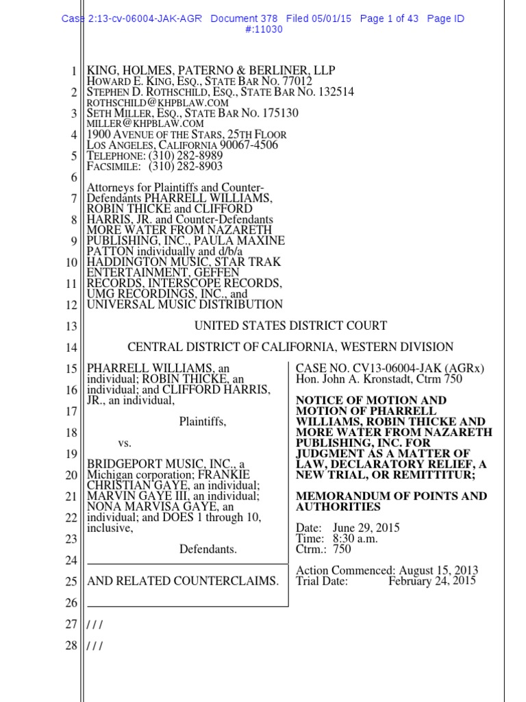 Motion For New Trial | PDF | Substantial Similarity | Daubert Standard