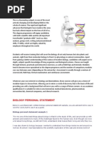 Statement of Purpose For Neuroscience | PDF