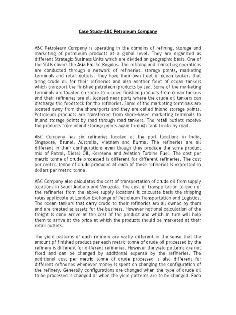 System Complexity-Case Study | PDF | Oil Refinery | Oil Tanker System Complexity-Case Study | PDF | Oil Refinery | Oil Tanker
