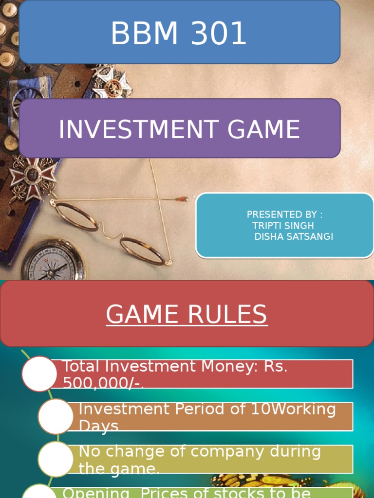 Investment Game 1 | Companies | Economy Of India
