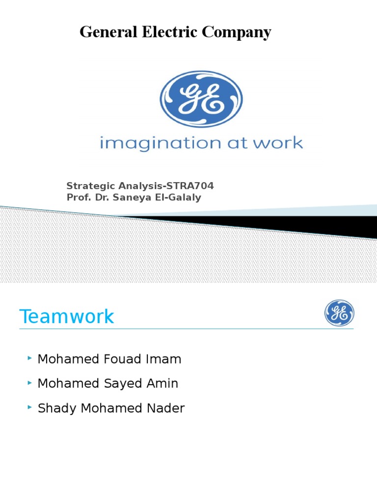 General Electric Management Analysis | PDF | General Electric ...