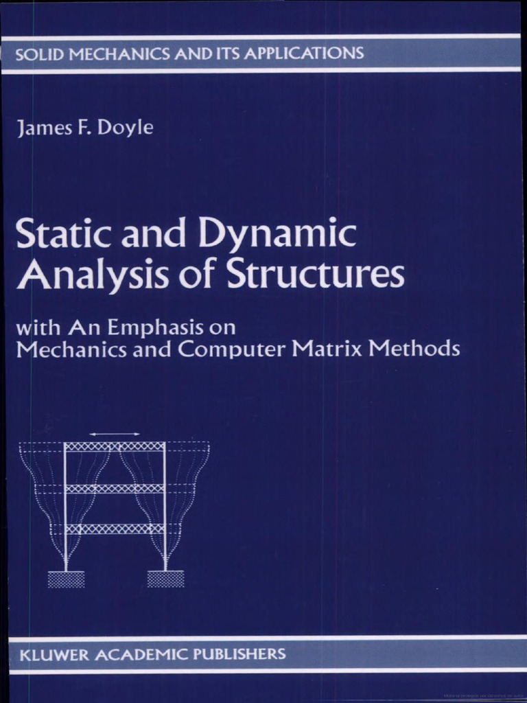 Static And Dynamic Analysis Of Structures